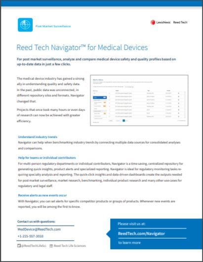 Reed Tech Knowledge Center | Downloadable Data Sheets